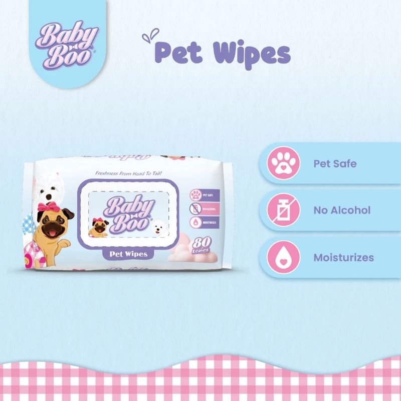 Baby Boo Pet Wipes 80 Sheets Lemon Scent | Shopee Philippines