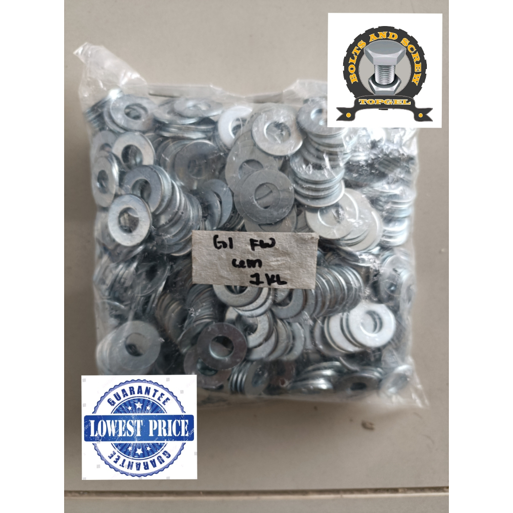 GI FLAT WASHER (Galvanized) Price per Kilo | Shopee Philippines