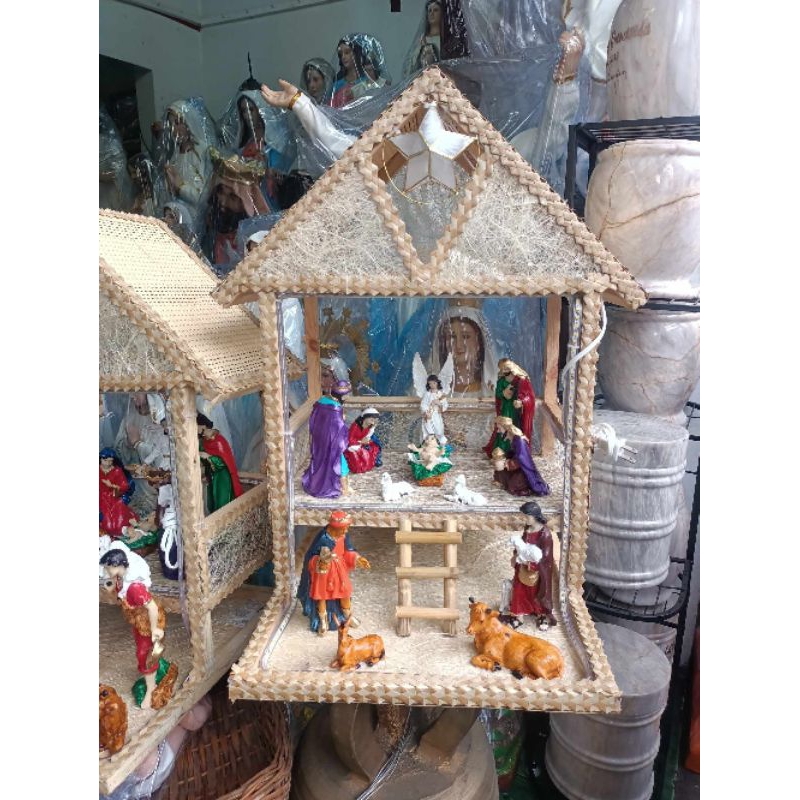 Nativity complete set Christmas decor with LED | Shopee Philippines