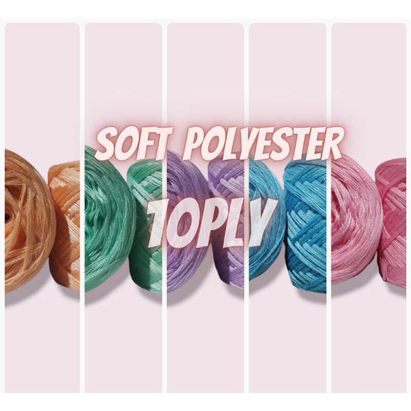 Soft Polyester Crochet Yarn 10ply (TKT50) | Shopee Philippines