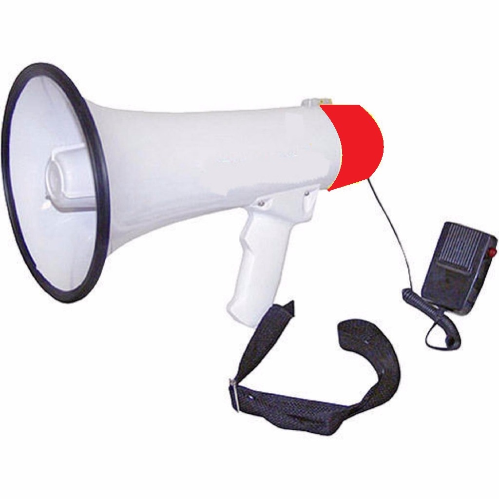 Portable megaphone rechargeable Bullhorn Indoor Outdoor 30w Megaphone ...