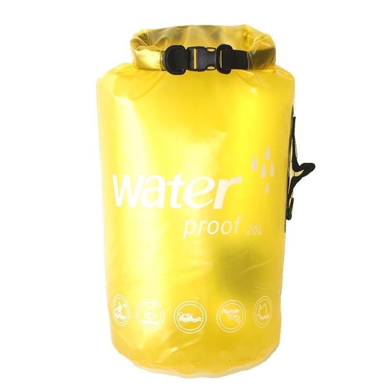 10L 20L Transparent Dry Bag Waterproof Bucket Bag Sling Shoulder PVC Frosted Outdoor Ocean Pack ...