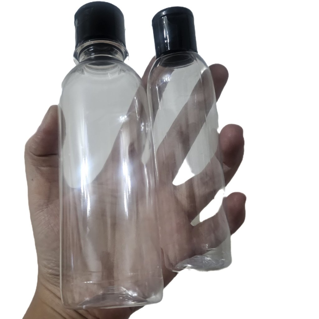 CLEAR flip cap 100ML BOSTON CYLINDRICAL PET BOTTLE FLIP TOP CAP UPWH ...