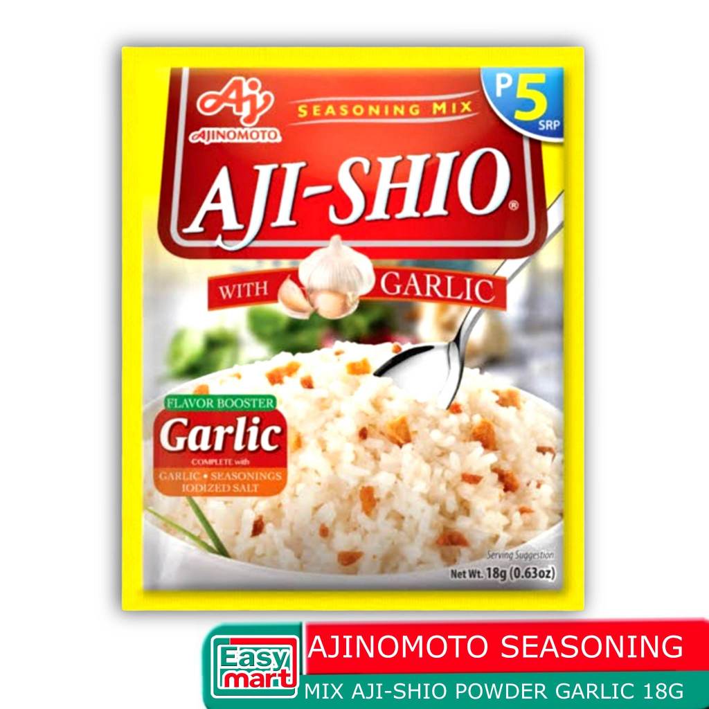 Easy.Mart Ajinomoto seasoning Mix AJI-Shio Powder Garlic 18g | Shopee ...