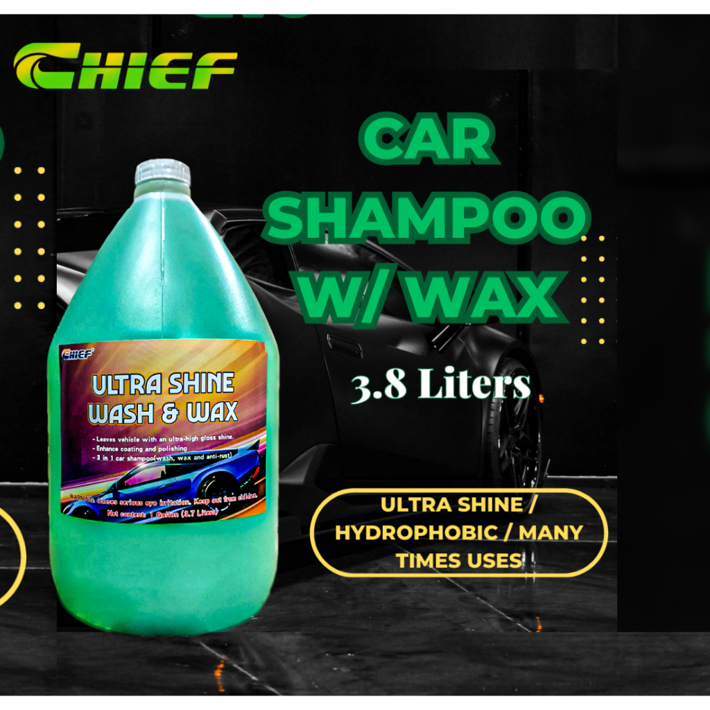 Chief Car Shampoo with Wax Ultra Shine&Glossy Hydrophobic Waterproof 3. ...