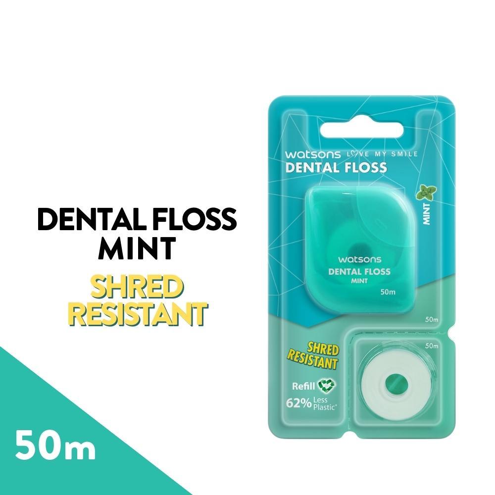 WATSONS Love My Smile Dental Floss Shred Resistant Refill 62% Less ...
