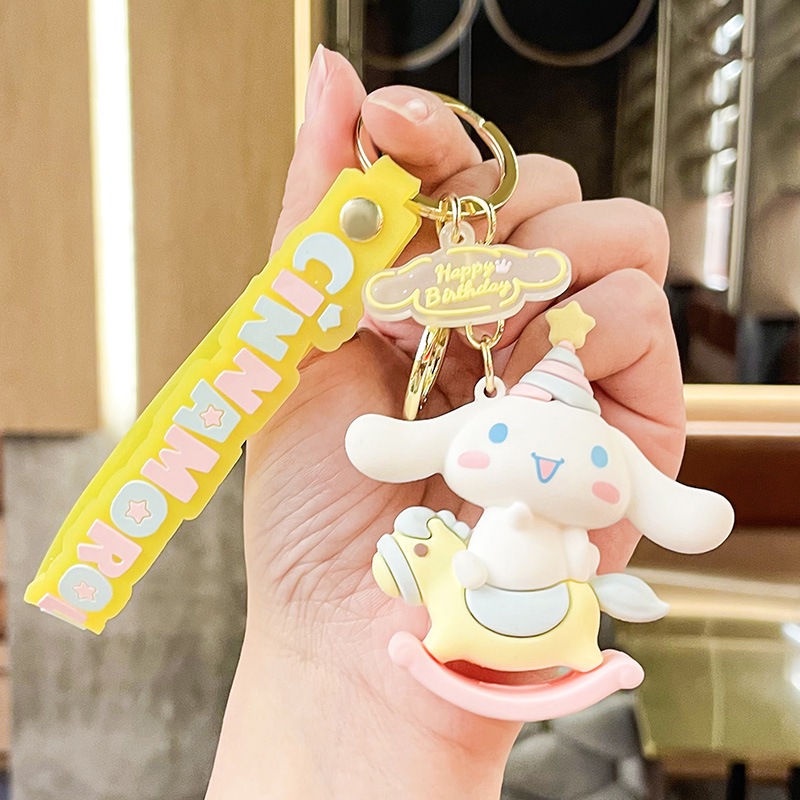 Japan Sanrio Sakura Keychain Cinnamoroll Kids Bag Chain Sanrio Key ...
