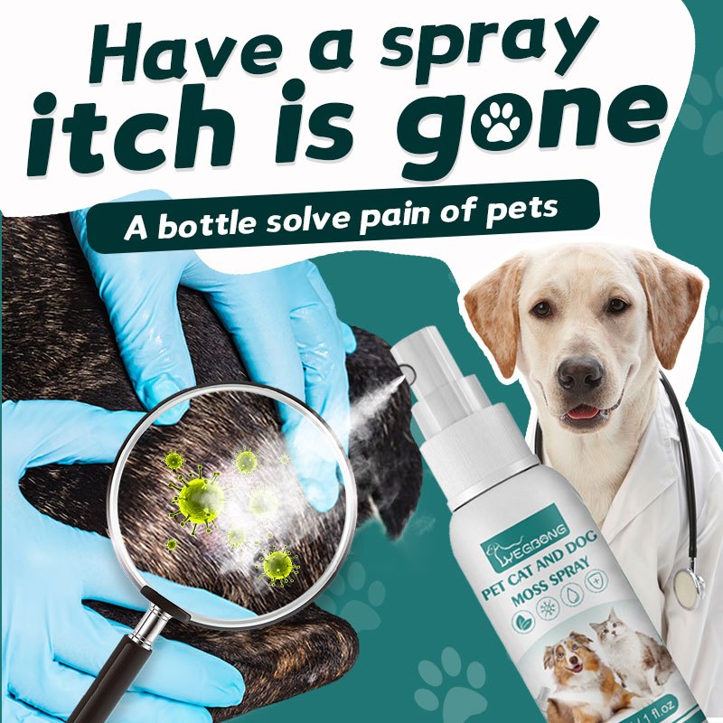 Pet Skin Spray Removes Cat Moss Cats And Dogs Antibacterial Spray Pet ...