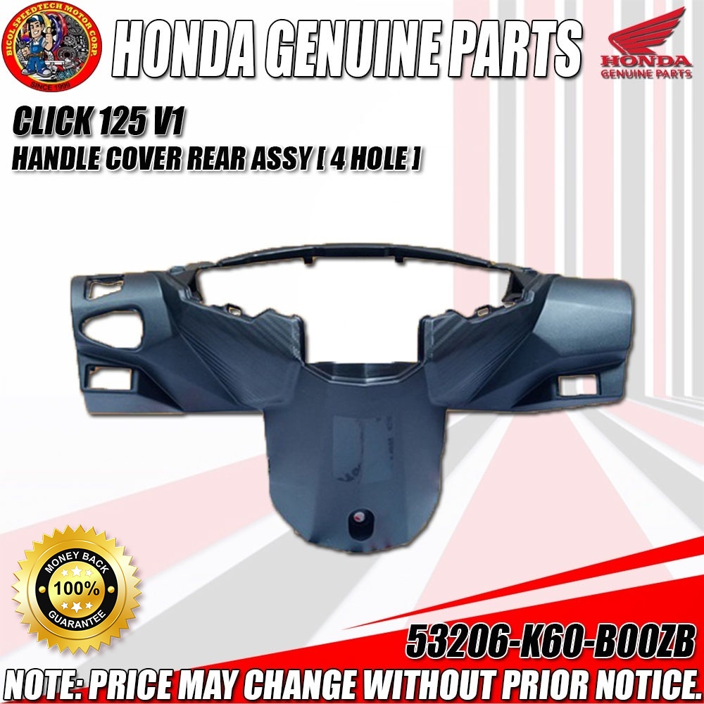 CLICK 125 V1 2016/2017 COVER HANDLE BAR REAR 4 HOLES (HPI) (GENUINE ...