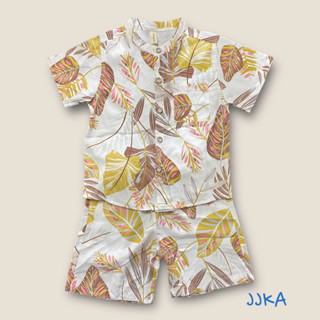 JJKA Kids Boys Terno Polo Shirt Safari and Hawaiin Design Soft Fabric ...