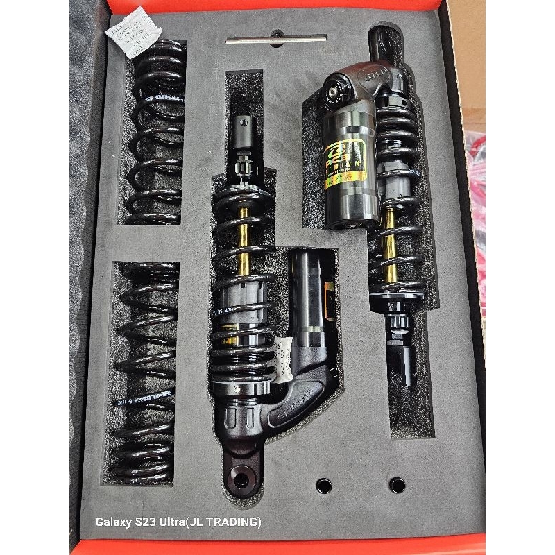 RCB REAR SHOCK ABSORBER VD SERIES BLACK (330MM/365MM) FOR YAMAHA NMAX ...