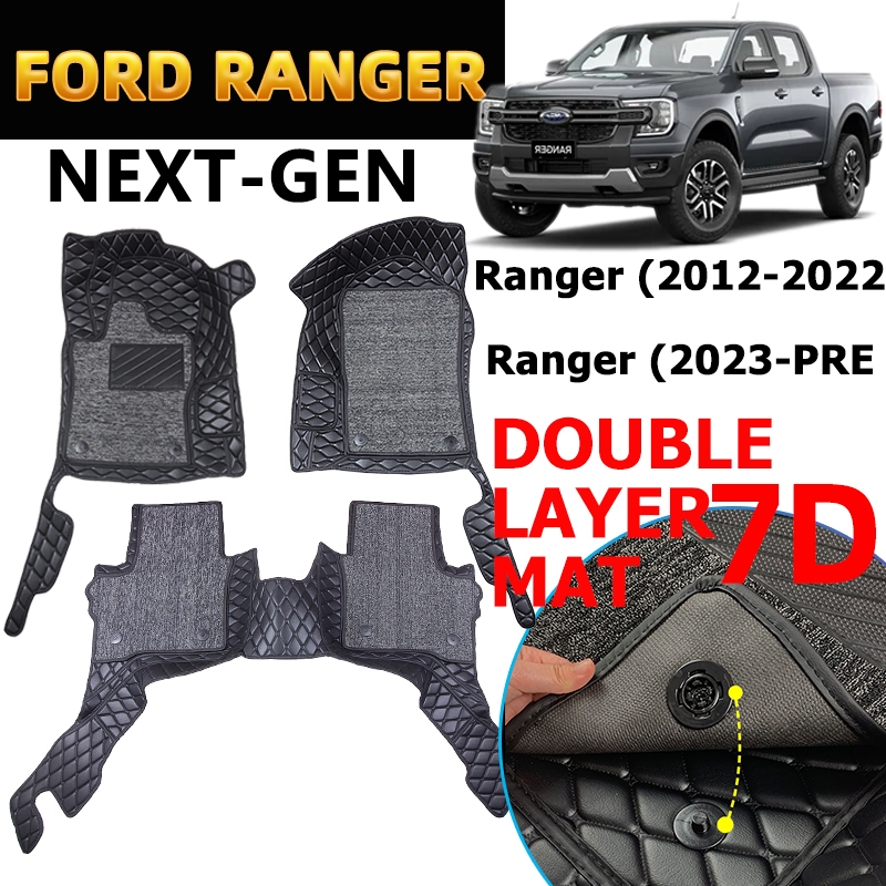 NEXT-GEN FORD RANGER RAPTOR 2023-2024 FLOOR MATTING 7D DEEPDISH COIL ...