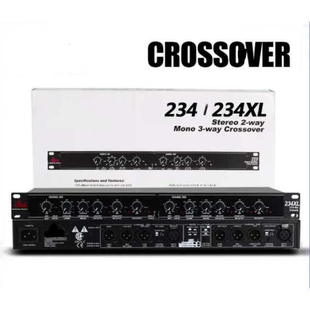 Crossover 234XL/234XS Stereo 2 way/3 way / 4way crossover [BLACK/SILVER ...