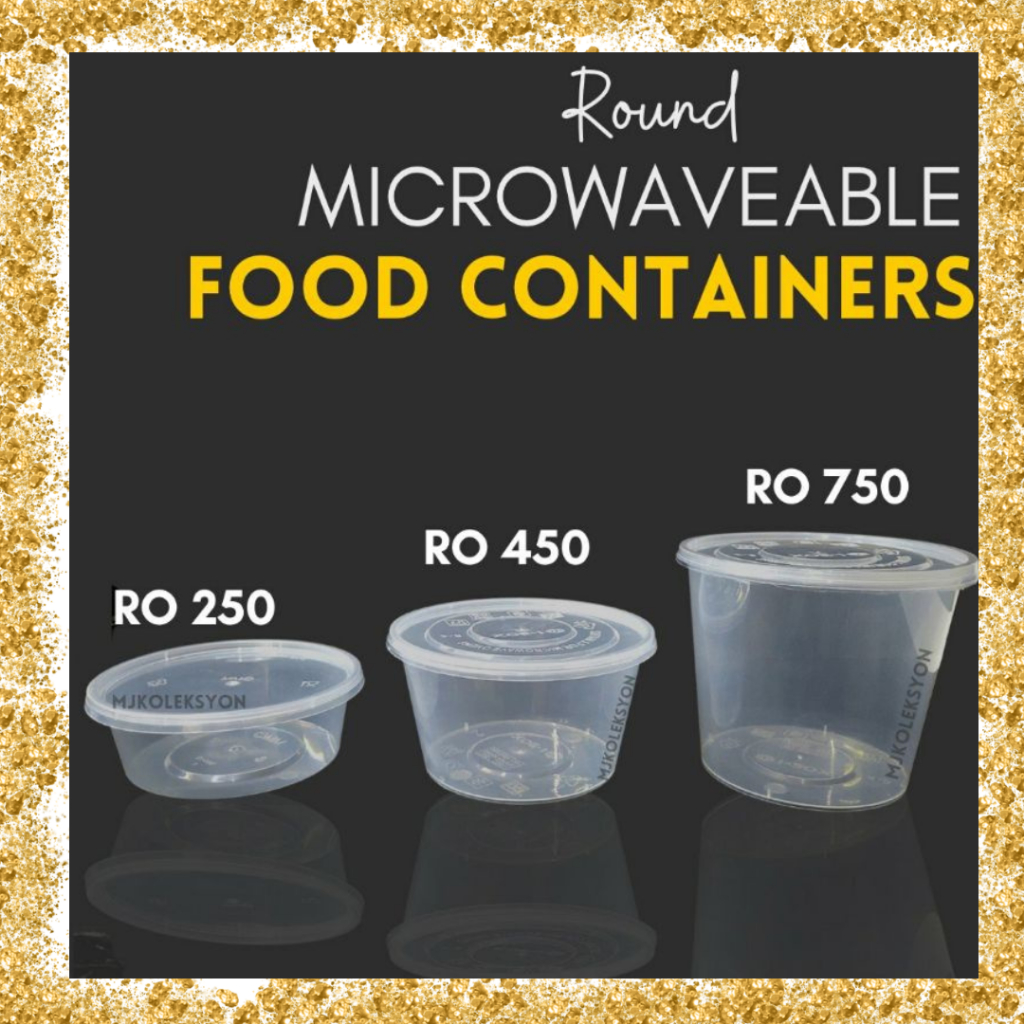 Round Microwavable 10pcs Food Container for Ramen Rice Meals Tapsilog ...