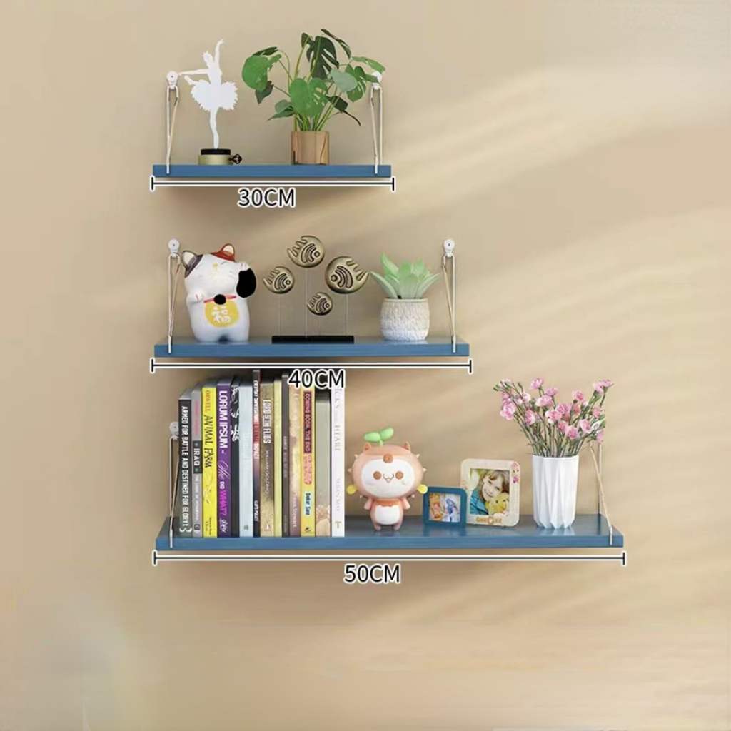 3Pcs Set Wooden Hanging Shelf Altar Shelf Sack Wall Shelf Home ...