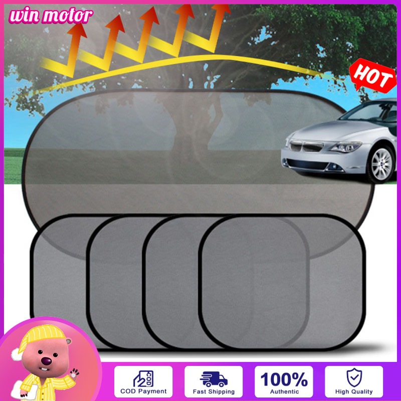 5Pcs Universal Car Sunshade Front Rear Windshield side window sun shade ...