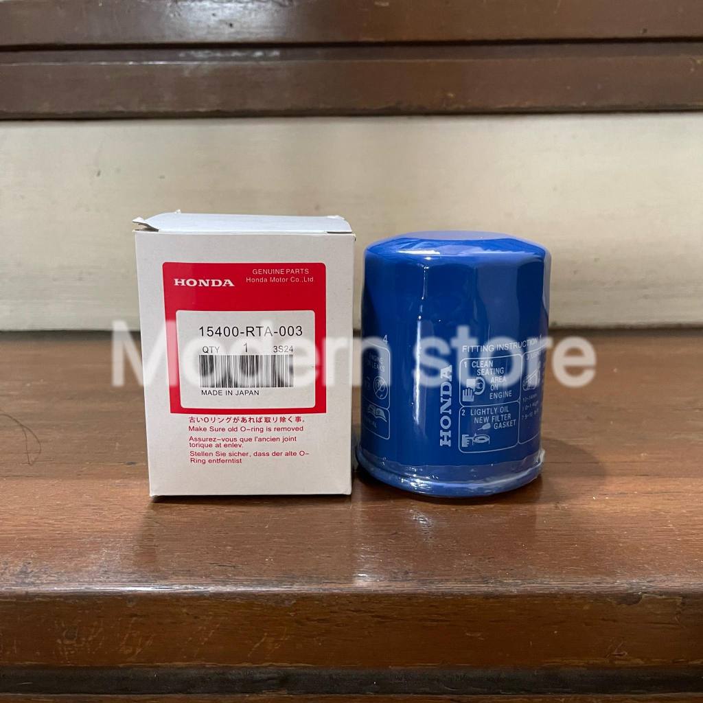Honda Oil Filter 15400-RTA-003 Honda City Jazz Brio Mobilo Civic CR-V BR-V HR-V Accord Odyssey ...