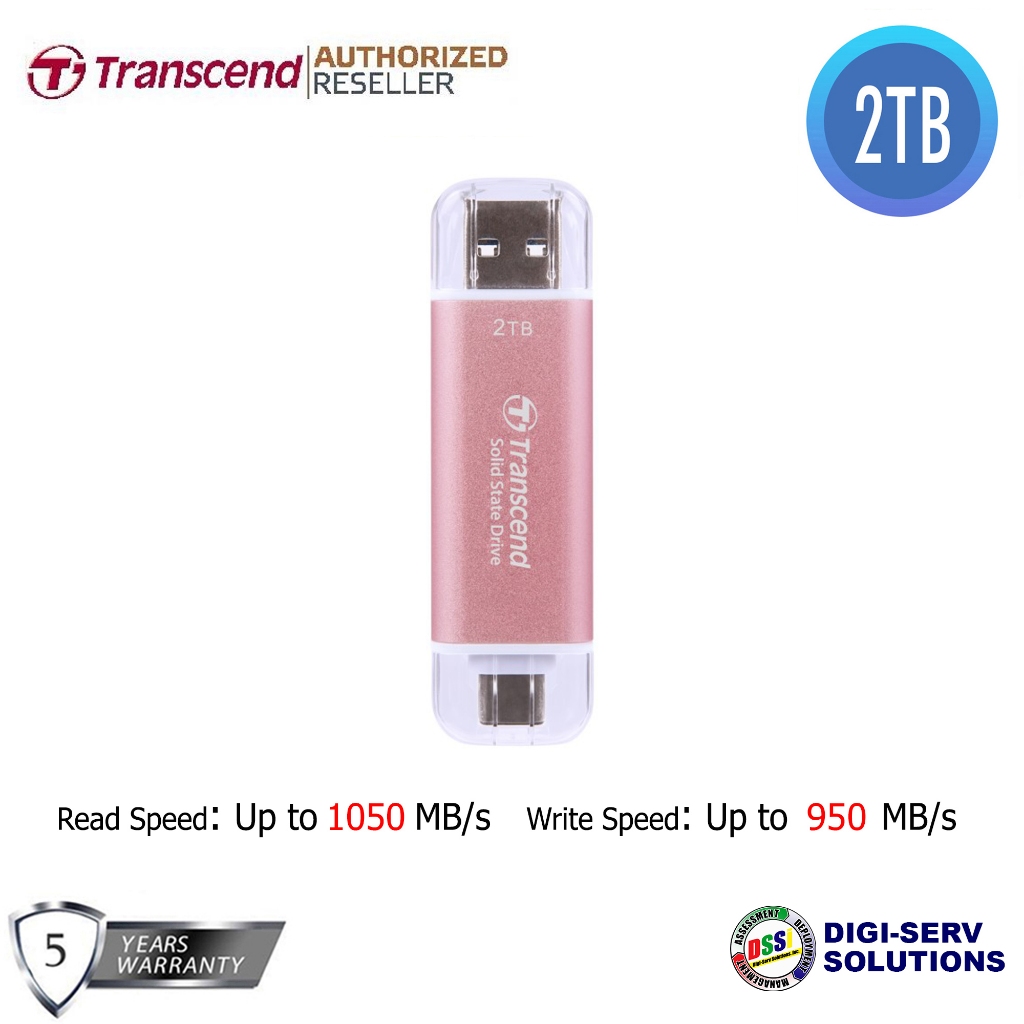 Transcend Esd310C/S/P 2Tb Dual Usb Portable Ssd (TS2TESD310C/S/P ...