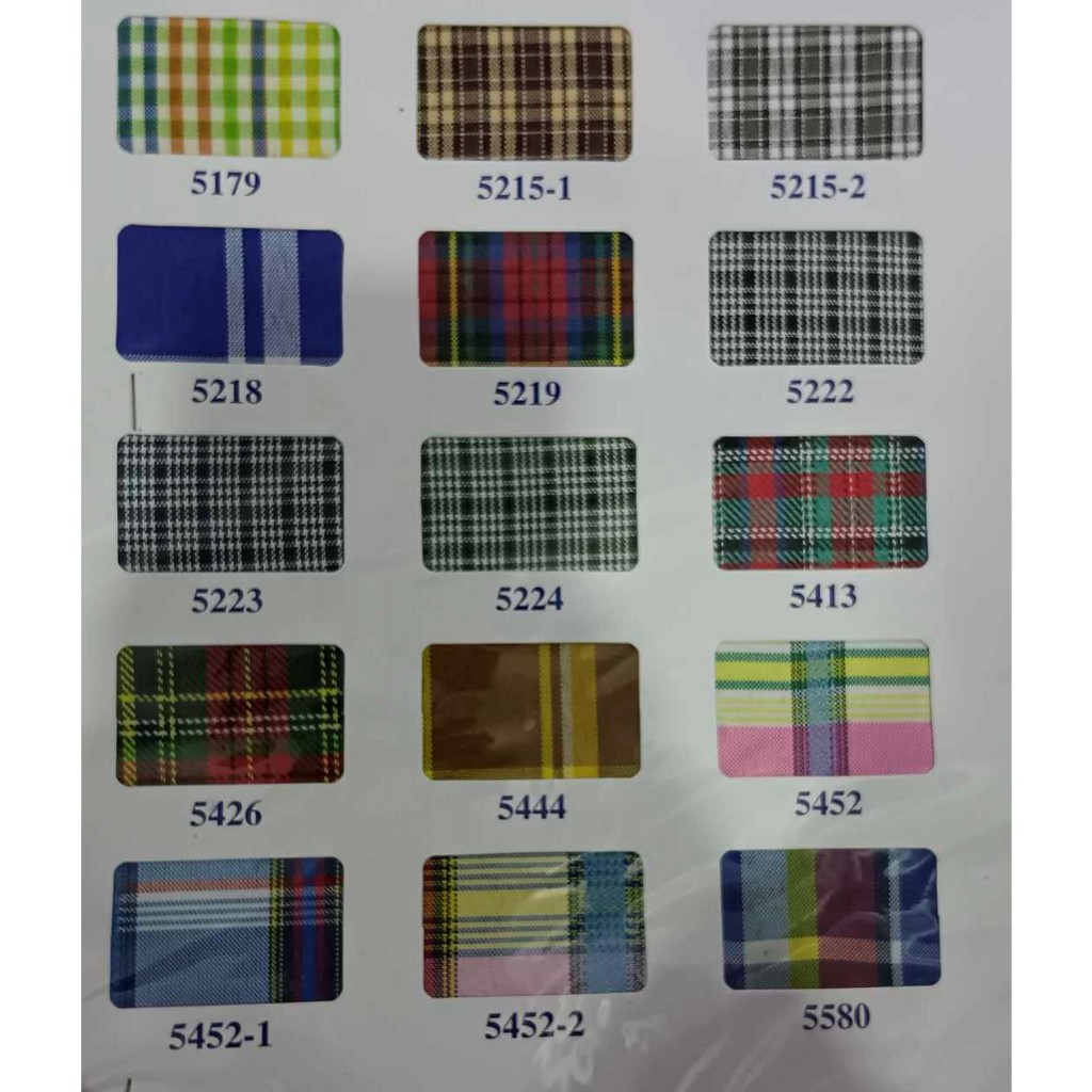School Uniform Checkered Oxford/Gabardine Fabric 60" Width (PER ROLL ...