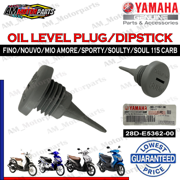 OIL LEVEL PLUG/DIPSTICK FOR FINO/NOUVO/MIO AMORE/SPORTY/SOULTY/SOUL 115 (28D-E5362-00)YAMAHA ...