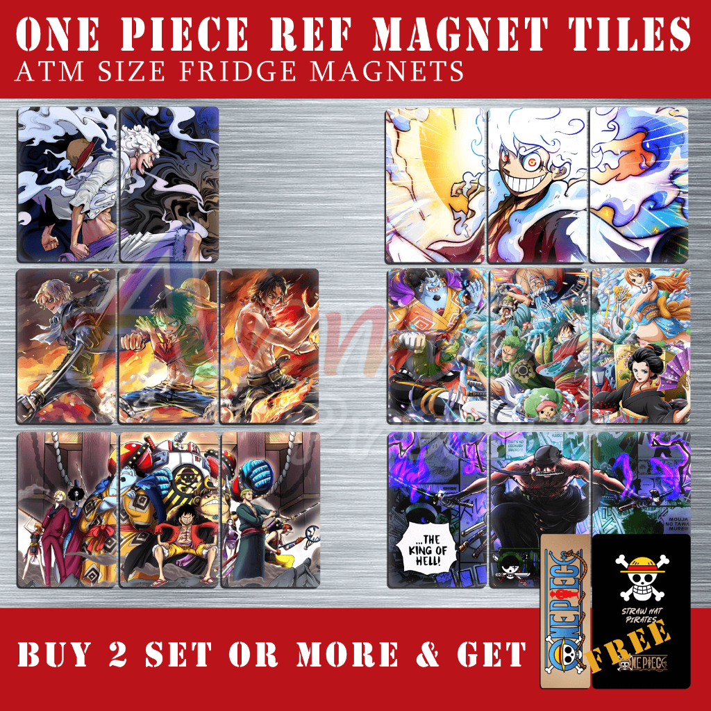 Anime | One Piece Ref Magnet Tiles Atm Size (86 mm × 54 mm) | Shopee ...