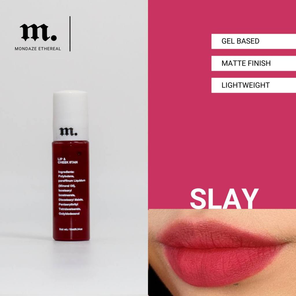 Lip & Cheek Stain by Mondaze | Matte, pigmented soft on the lips and ...