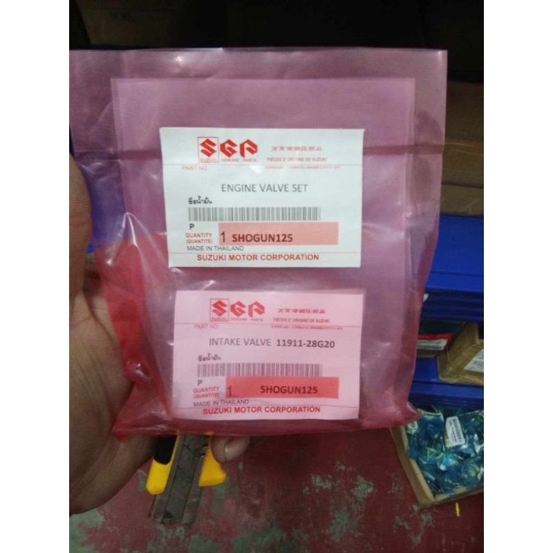 PISTON RING/ROCKER ARM/VALVE SEAL XRM/ENGINE VALVE SET SHOGUN125 SGP ...