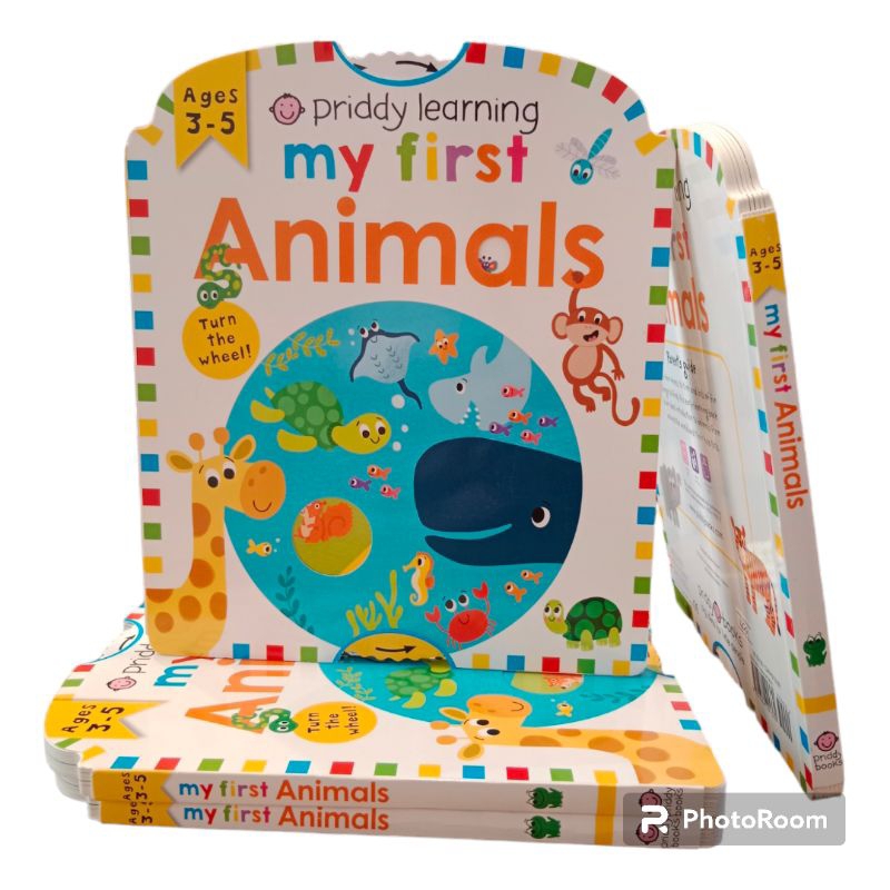 Priddy learning: My first Animals, Turn the Wheel! Ages 3-5 ( Boardbook ...