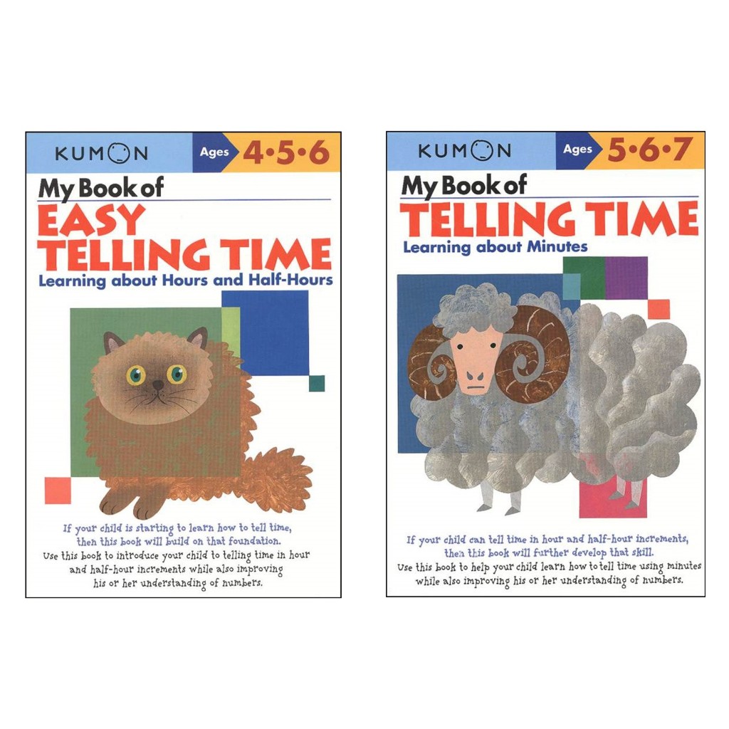 Kumon My Book of: Telling Time and Easy Telling Time (Ages 4-7 ...