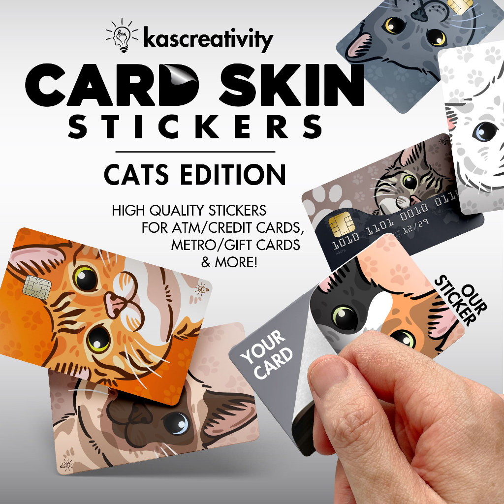 CATS Card Skin Sticker by kascreativity | Shopee Philippines