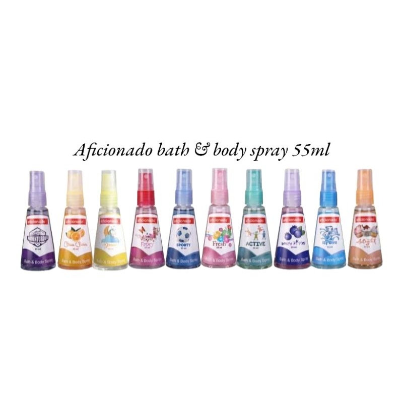 Aficionado bath & body spray 55ml | Shopee Philippines