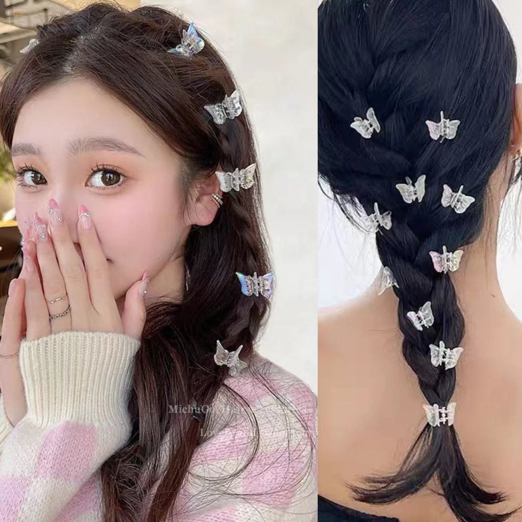 Fashion Butterfly Hairpin Colorful Butterfly Clip Side Sweet Girl Clip ...
