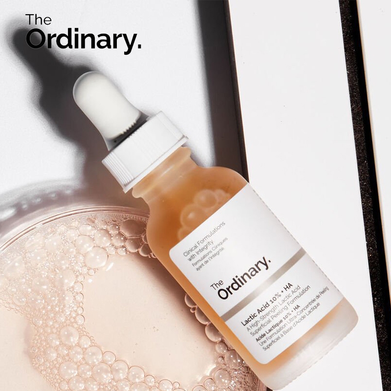 The Ordinary Lactic Acid 10% + HA Moisturizing essence high-strength ...