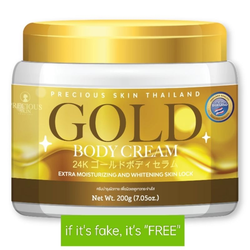 24k gold moisturizing and whitening cream 200g precious skin | Shopee ...
