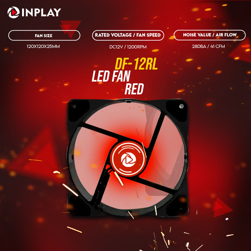 Inplay 12cm Cooling Fan CPU Fan Computer Case Fan RED/BLUE/RGB/white ...