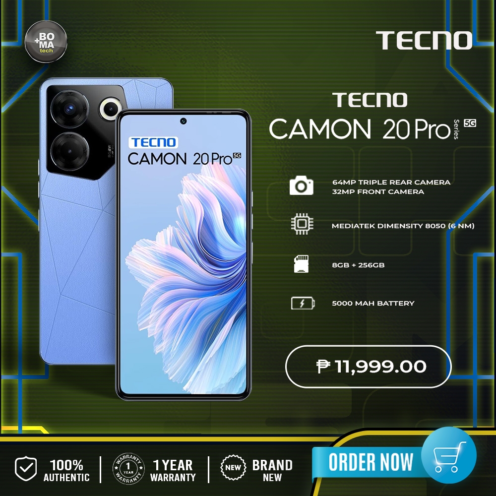 Tecno Camon 20 Pro 5G Ck8N 8Gb+256Gb | Shopee Philippines