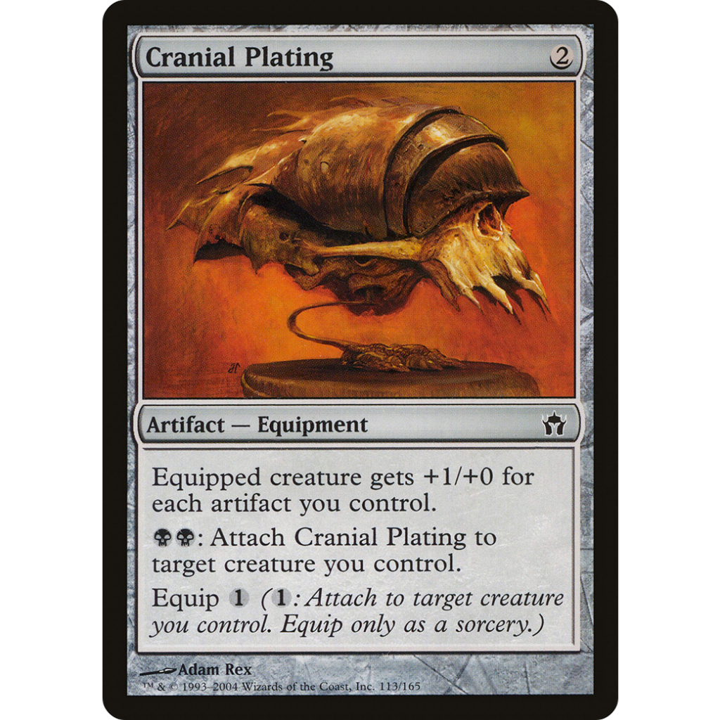 Cranial Plating 5DN MTG Top Ratings Proxy (sticker is already on mtg ...