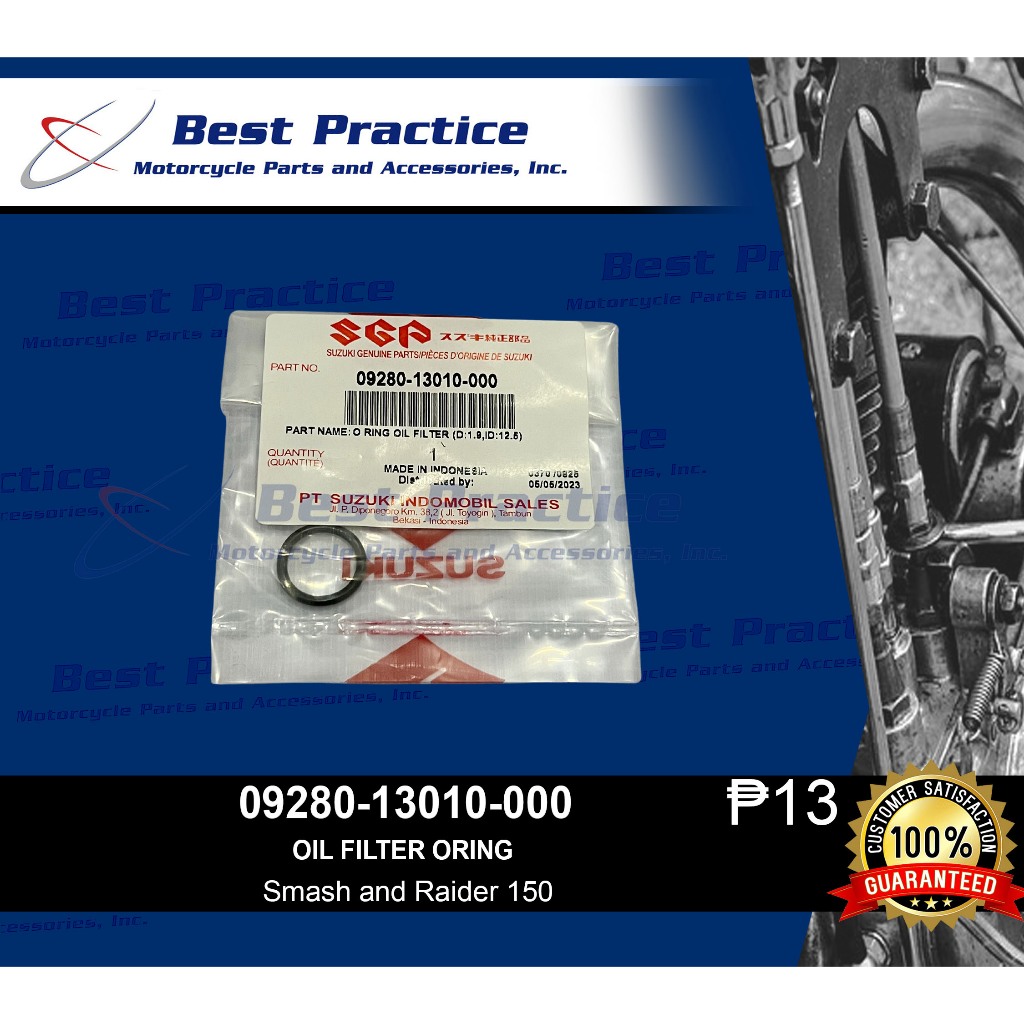 SGP Oil Filter Oring Suzuki Genuine Raider 150/Smash 09280-13010-000 ...