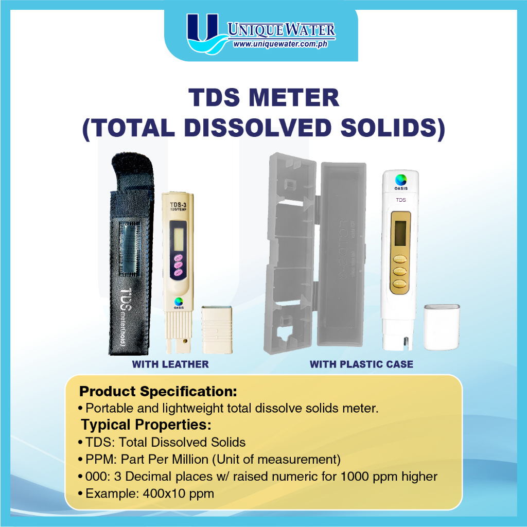 Total Dissolved Solids (TDS) Meter (With case) | Shopee Philippines