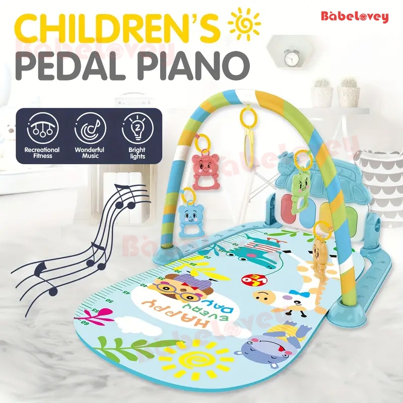 Baby Music Rack Play Mat Musical Playmat Toddler Activity Mat Multi ...