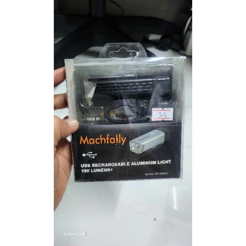 machfally front light LED WHITE rechargeable USB 350 PESOS | Shopee ...