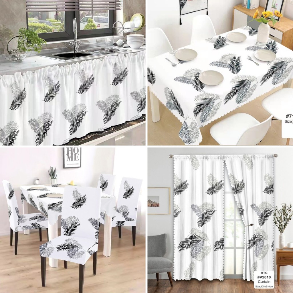 Tablecloth Lababo Kitchen Curtain Set Simple Style Kurtina for Window ...