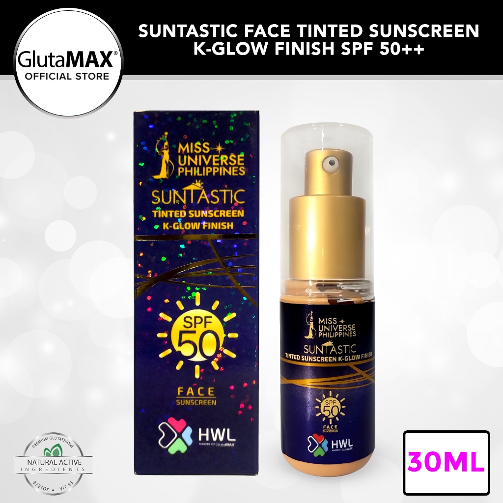 HWL Miss Universe Suntastic Face Tinted Sunscreen Matte Finish Sunblock ...