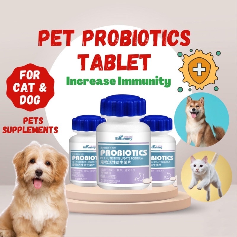 Borammy Vitamins For Dogs Pet Supplement Multivitamin Probiotics ...
