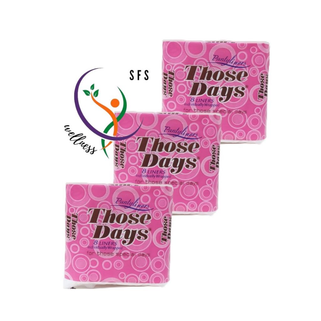 Those Days 8 Individually wrapped Pantyliners Sold by 3 Packs | Shopee ...