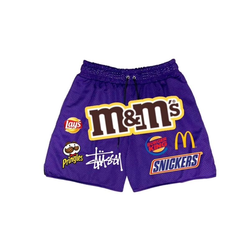 Original Mesh Short Big Logo Unisex Mesh Short Graphic Basketball Short ...