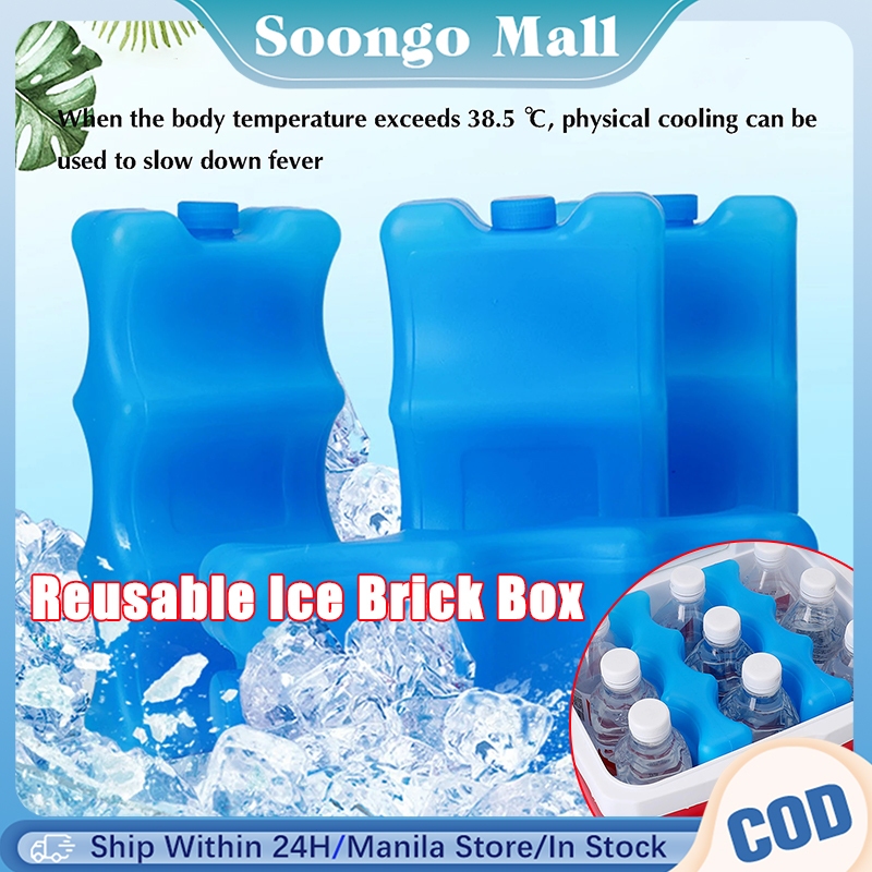 Reusable Ice Brick Ice Block Box Packs Long Lasting Freezer For Picnic ...