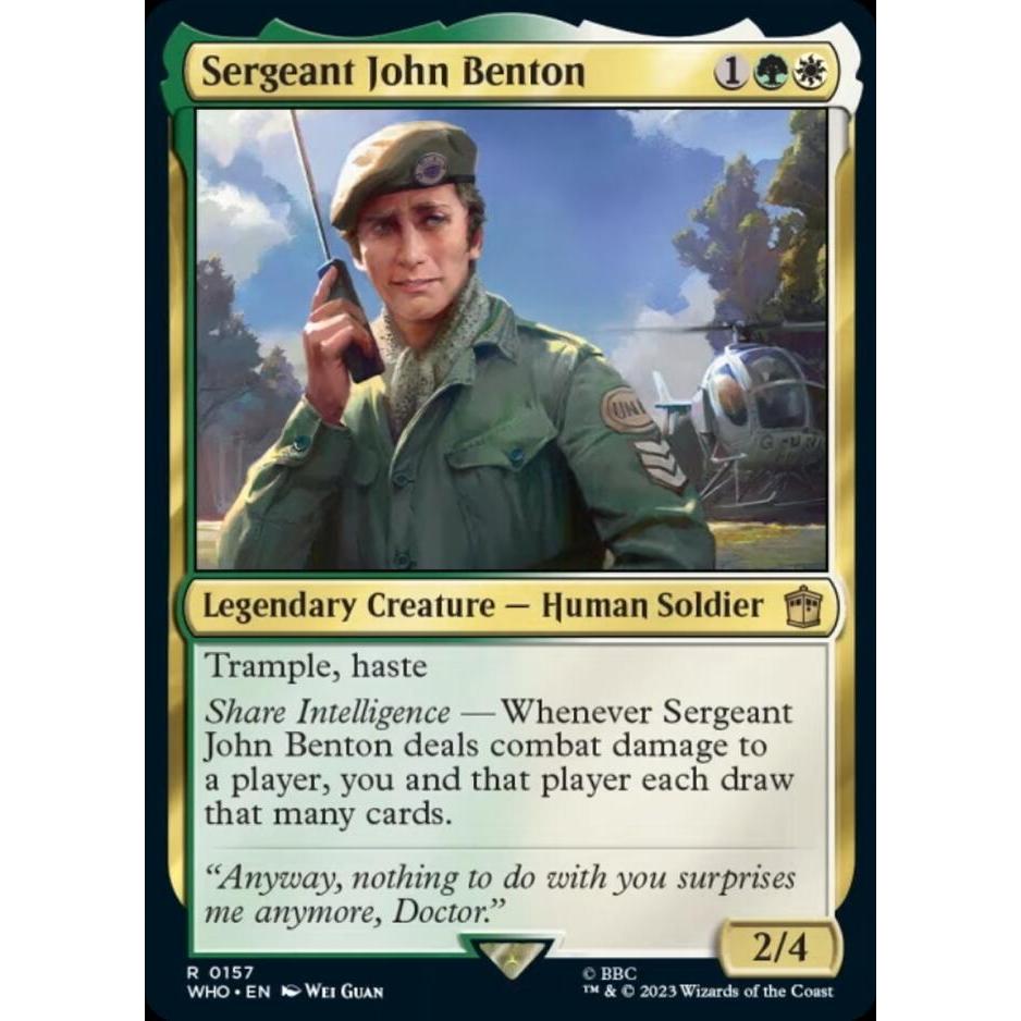Sergeant John Benton - Universes Beyond: Doctor Who (WHO) | Shopee ...