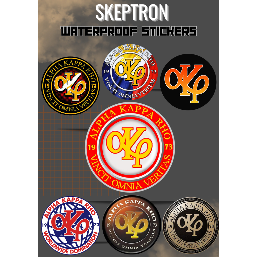 Alpha Kappa Rho/Skeptron /Waterproof Sticker | Shopee Philippines