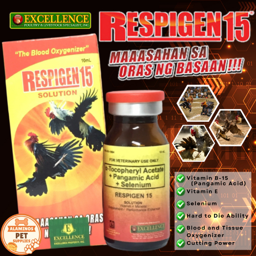 [APS] RESPIGEN 15 SOLUTION / 10ML / FOR GAMEFOWL / PARA SA MANOK ...